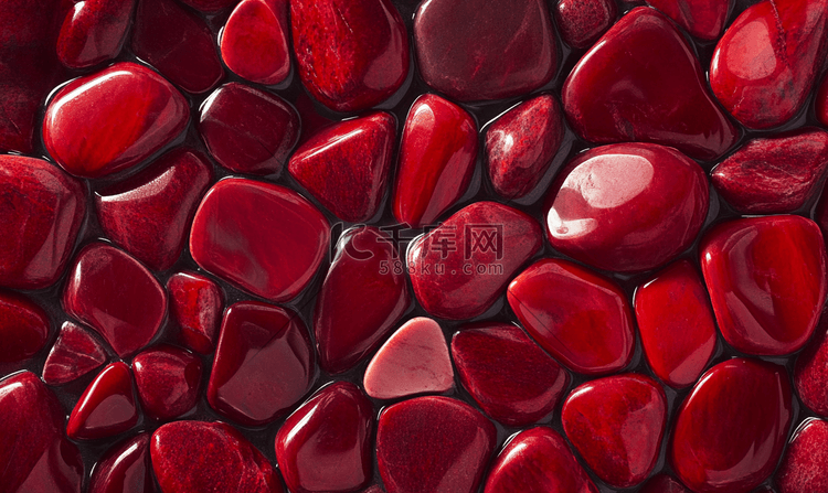 水下红石头纹理背景高清摄影大图-千库网