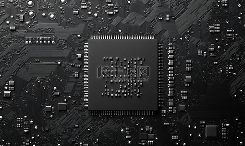 芯片的纹理电子计算机硬件技术高清摄影大图-千库网