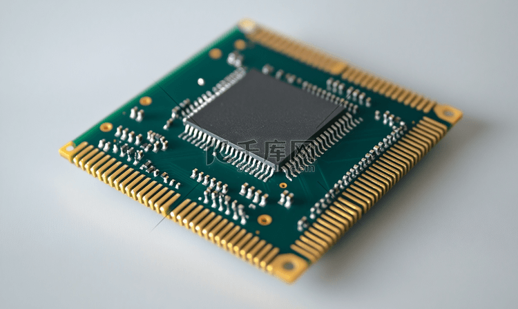 芯片的纹理电子计算机硬件技术高清摄影大图-千库网