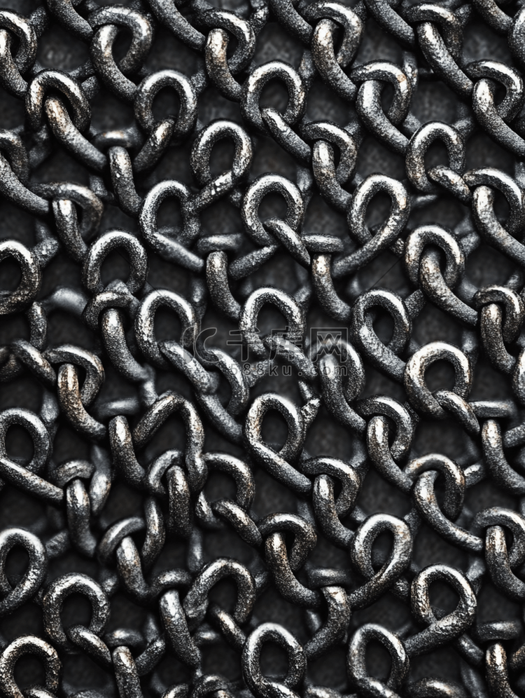 金属锁子甲的垂直纹理高清摄影大图-千库网