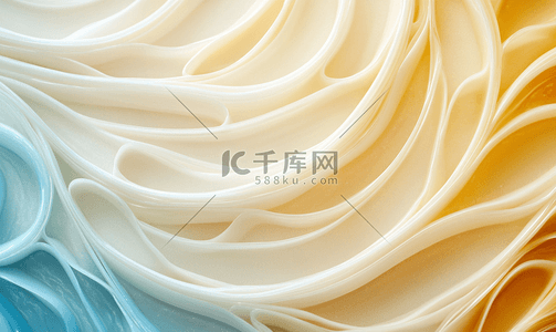 米色和蓝色圆波抽象背景与塑料纹理高清摄影大图-千库网