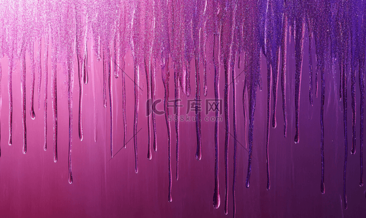 紫罗兰色紫色背景滴落的闪光纹理高清摄影大图-千库网