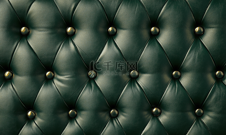 优雅的绿色皮革纹理带有图案和背景的按钮高清摄影大图-千库网