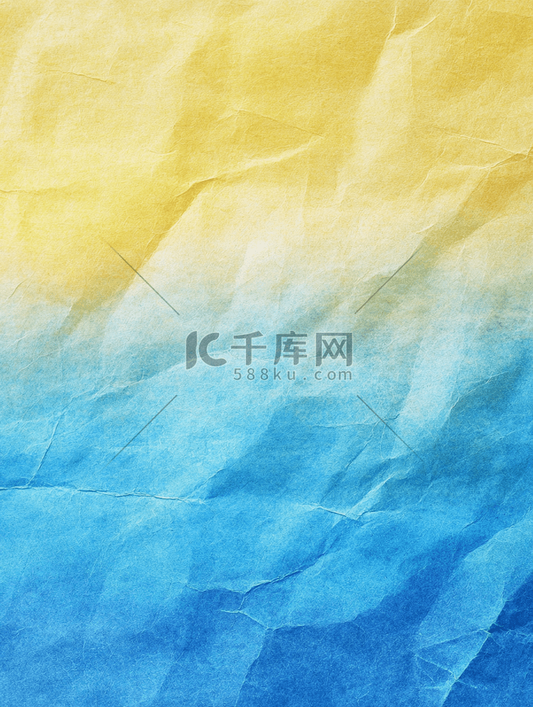 黄色和蓝色的纸张纹理背景高清摄影大图-千库网