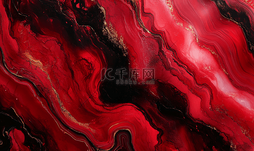 抛光红色花岗岩石材抽象背景的纹理高清摄影大图-千库网