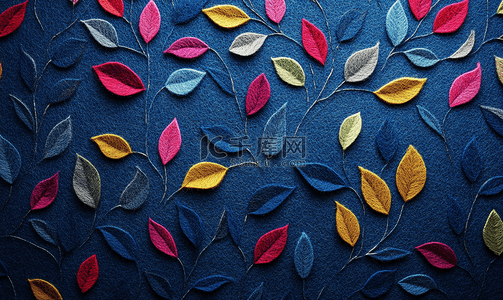 羊毛织物毡织物纹理的海军蓝色背景高清摄影大图-千库网