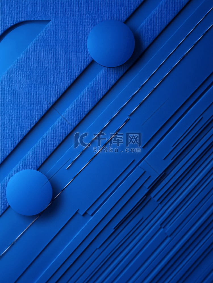 带斜条纹和圆圈的蓝色纹理几何设计高清摄影大图-千库网