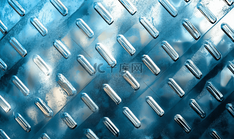 金属背景纹理蓝色空白高清摄影大图-千库网