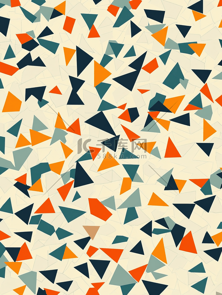 矢量无缝简单图案现代时尚质感与随机处理的多边形高清摄影大图-千库网