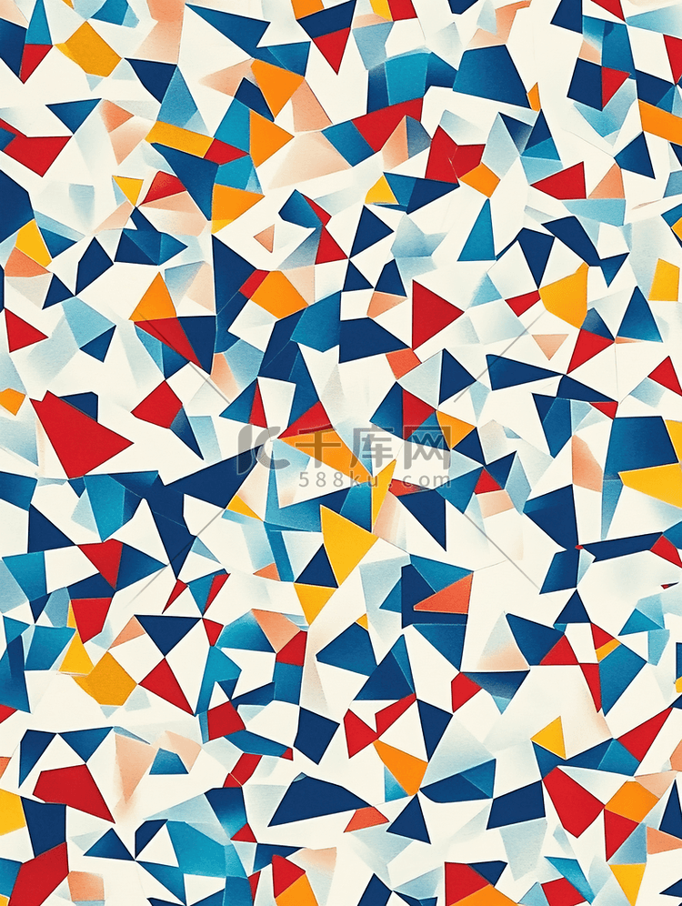 矢量无缝简单图案现代时尚质感与随机处理的多边形高清摄影大图-千库网