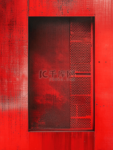 带金属边框的矩形网框的纹理红色几何设计高清摄影大图-千库网