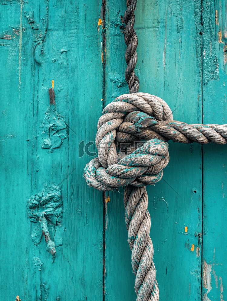 老绳子和木质纹理高清摄影大图-千库网