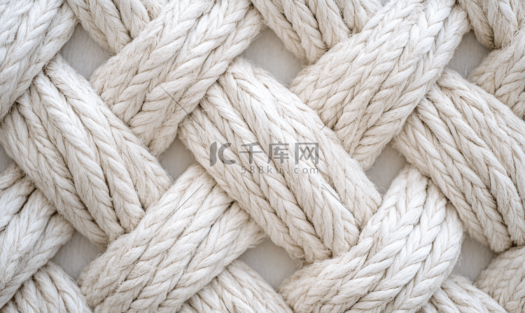 老白绳的粗糙纹理高清摄影大图-千库网