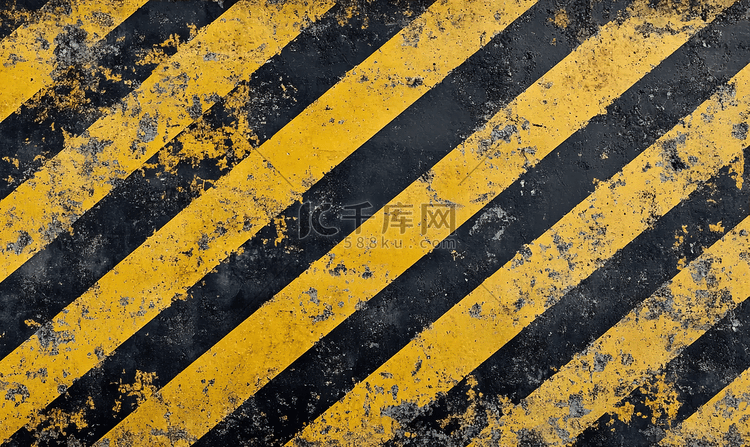 风化警示表面呈黄色和黑色条纹无缝平铺纹理高清摄影大图-千库网