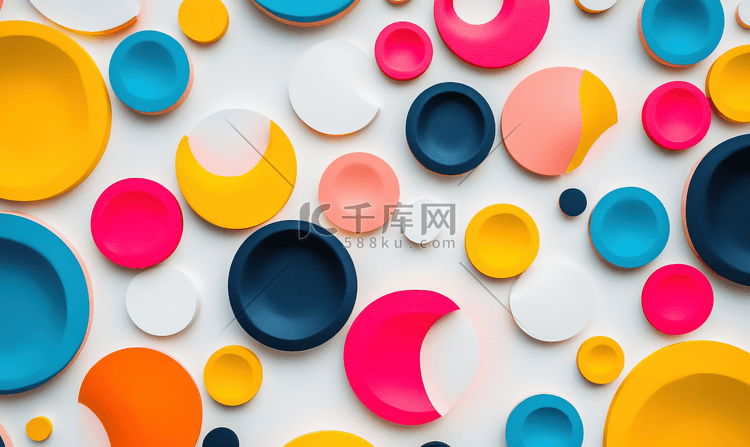 无缝图案不规则圆不同纹理高清摄影大图-千库网