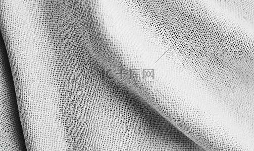 黑色和白色抽象织物纹理壁纸顶视图高清摄影大图-千库网