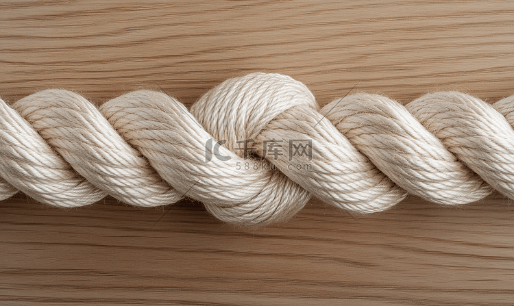 绳子与木材纹理背景上结高清摄影大图-千库网