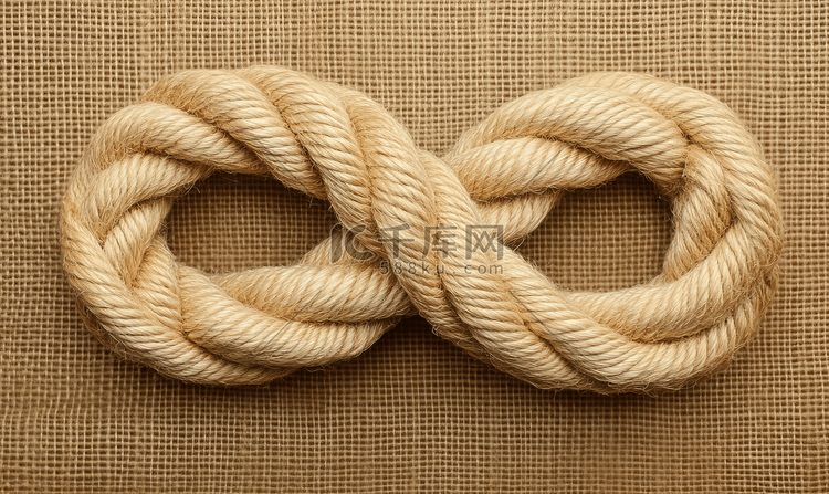 绳子与木材纹理背景上结高清摄影大图-千库网