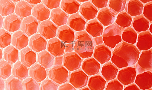 聚酯织物塑料编织织物图案的红色蜂窝背景纹理纹理背景高清摄影大图-千库网