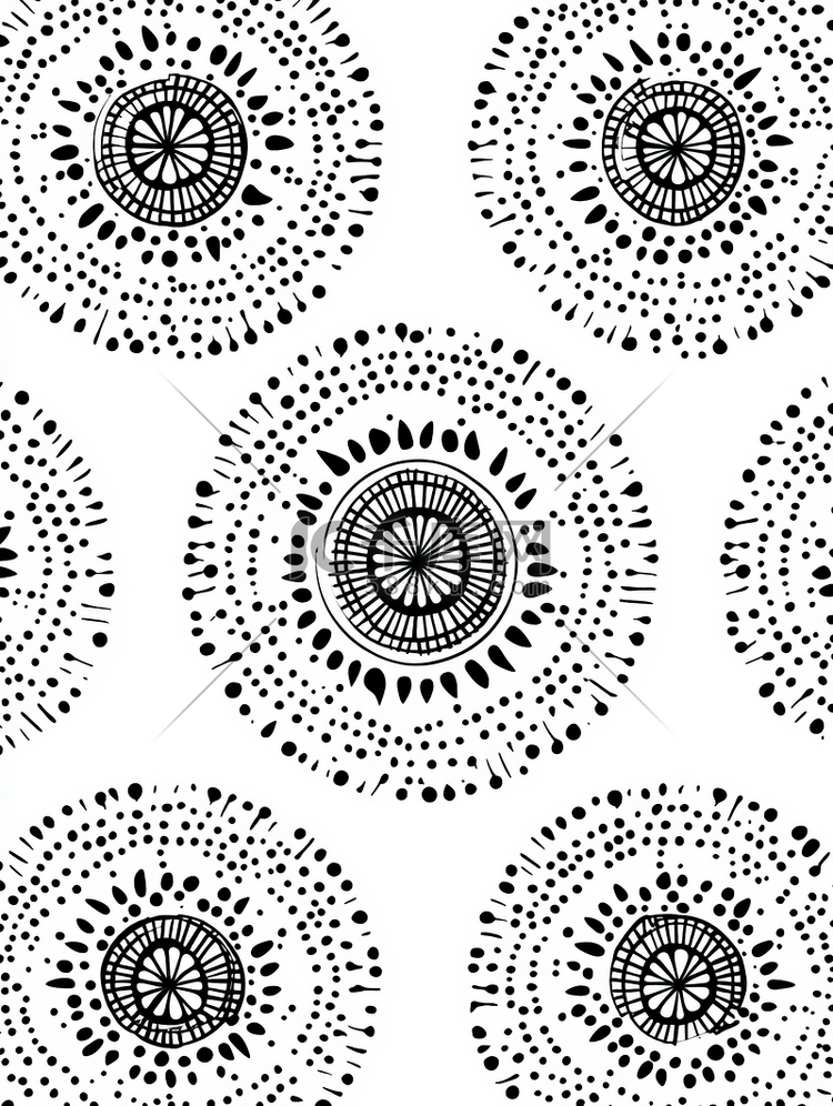 曼陀罗几何图案矢量背景白色纹理矢量插图图形矢量高清摄影大图-千库网