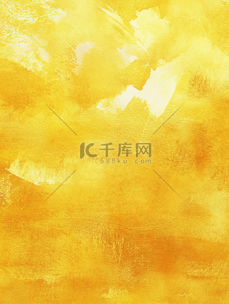 水彩金黄色背景画水彩沙色背景手绘纹理高清摄影大图-千库网