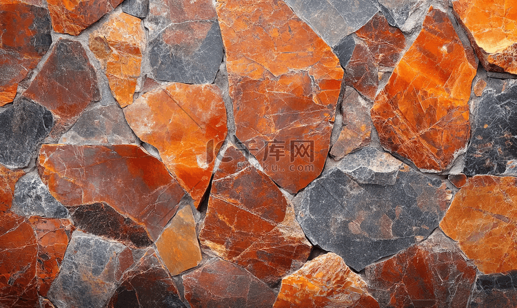 红色石头纹理高清摄影大图-千库网