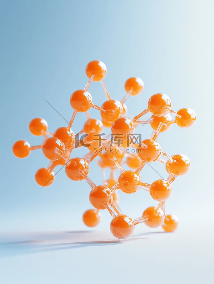 3d分子结构背景3d渲染插图背景图片免费下载-千库网