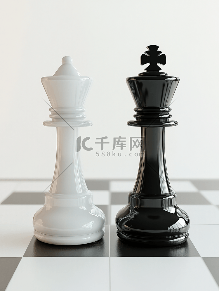 3d国际象棋国王和典当领袖概念背景图片免费下载-千库网
