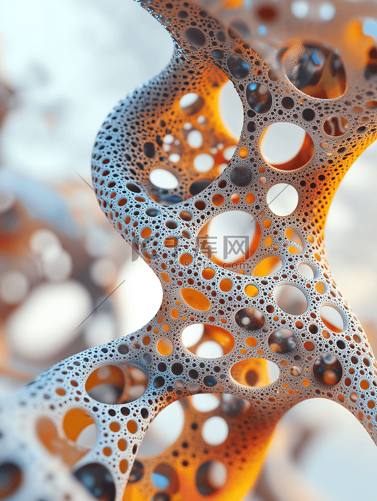 3d分子结构背景3d渲染插图背景图片免费下载-千库网