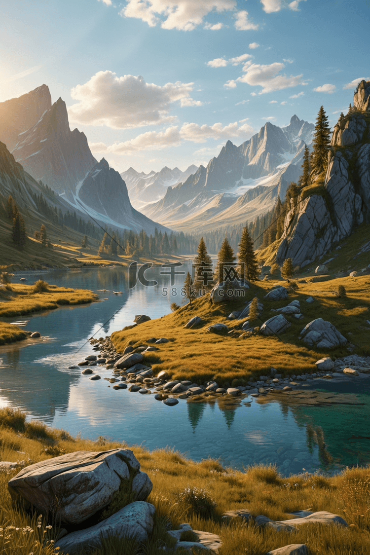 自然风景高清图片高清摄影大图-千库网