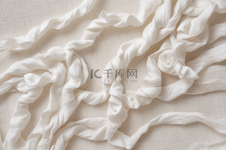 关闭白色棉花纹理背景图片高清摄影大图-千库网