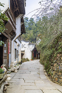 江西婺源篁岭景区风光高清摄影大图-千库网