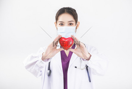 穿着白大褂的女医生高清摄影大图-千库网