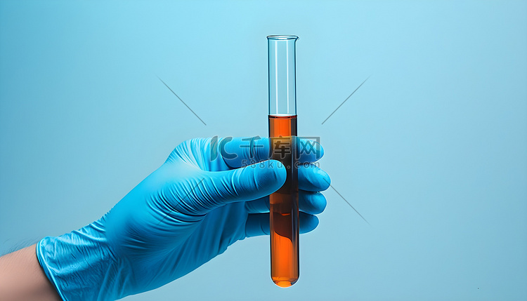 科学家们在现代研究实验室里小心翼翼地拿着玻璃高清摄影大图-千库网