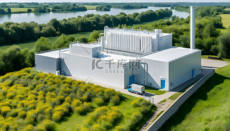 利用废水转化为沼气实现可持续碳足迹减少高清摄影大图-千库网