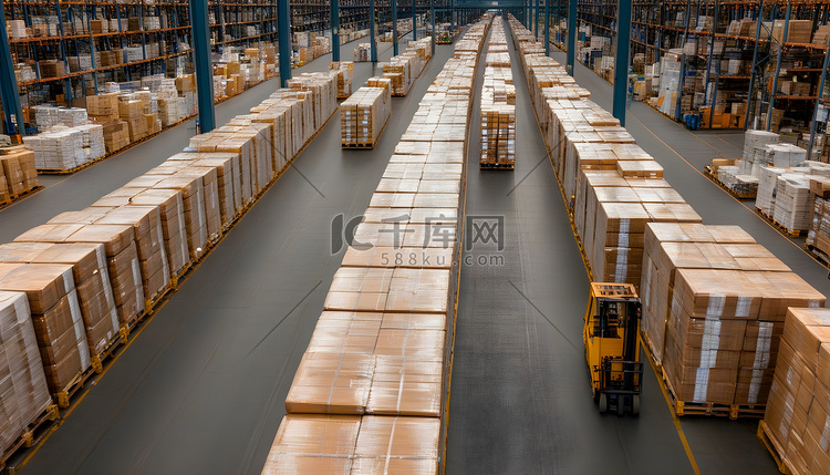 紧密包装的黄色包装充满活力的特写说明运输物流高清摄影大图-千库网