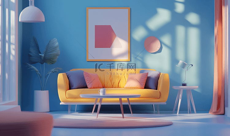 设计师在为客户创建室内设计3D草图时使用图形平板电脑背景图片免费下载-千库网