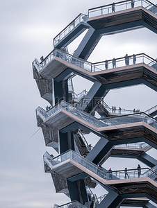 现代建筑结构户外景观高清摄影大图-千库网
