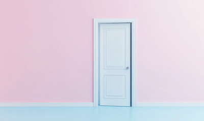 3d渲染单开门空柔和墙内背景图片免费下载-千库网