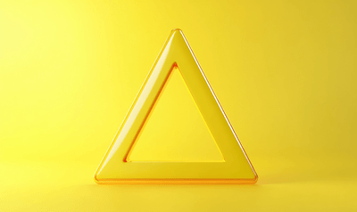 3d黄色三角形危险注意标志安全紧急现实错误警报安全符号背景图片免费下载-千库网