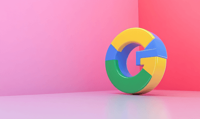 谷歌照片横幅3D渲染背景图片免费下载-千库网