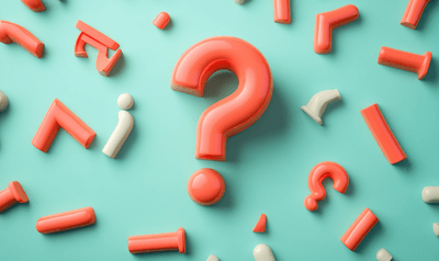 感叹号包围问号3d渲染背景图片免费下载-千库网