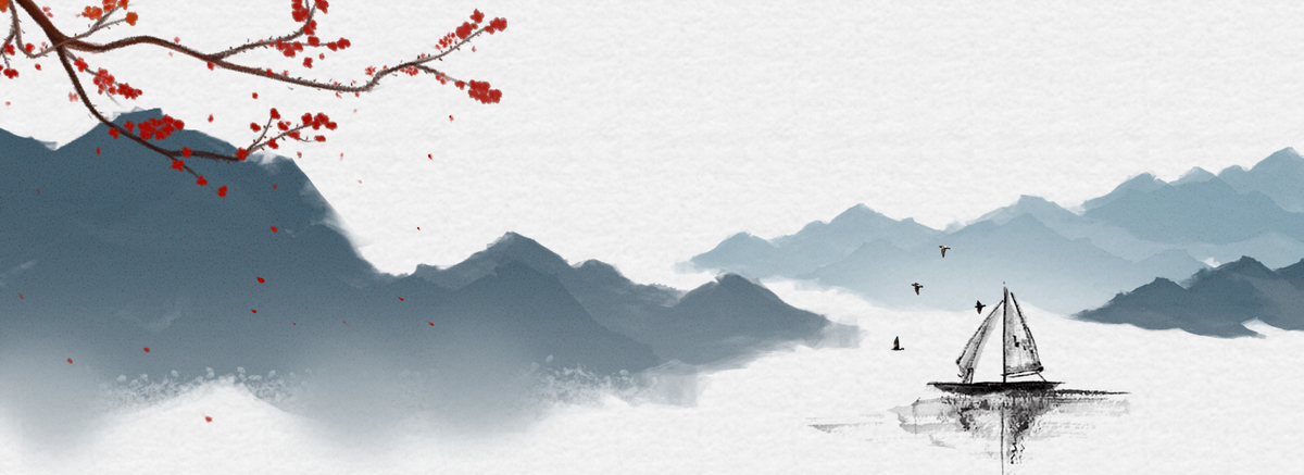 古朴山水背景图片-古朴山水背景素材图片-千库网