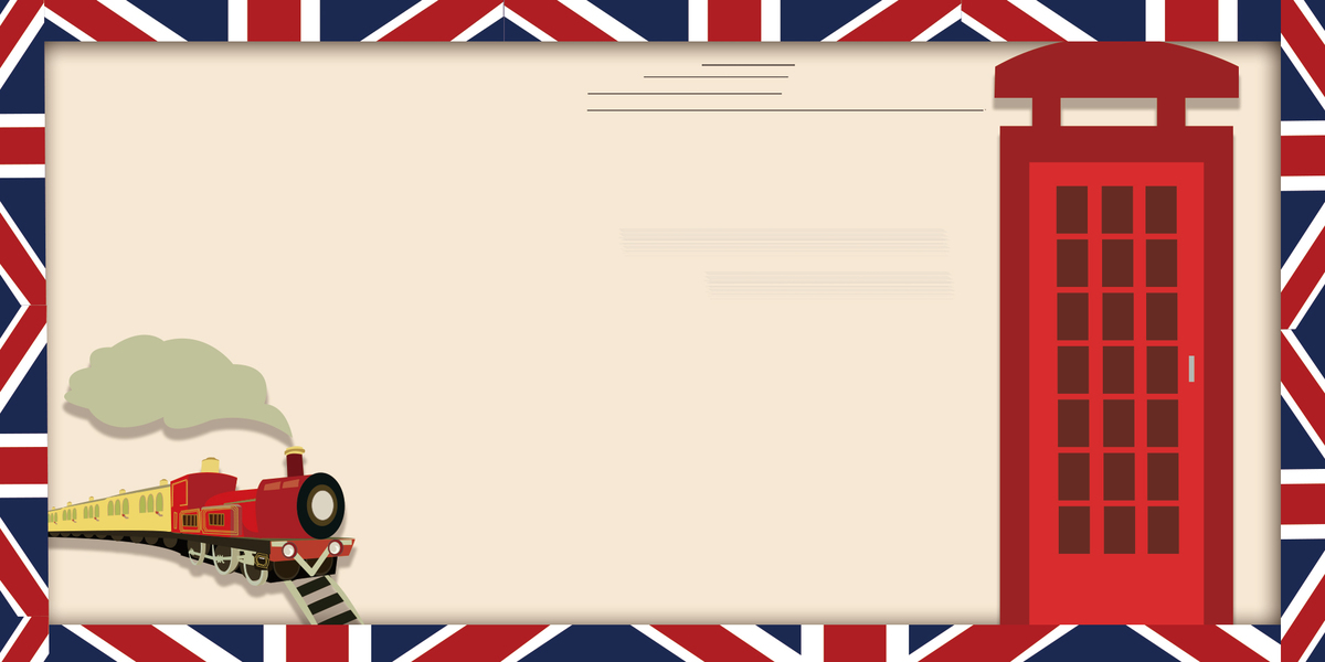 卡通英伦风背景图片_卡通英伦风背景素材图片_千库网