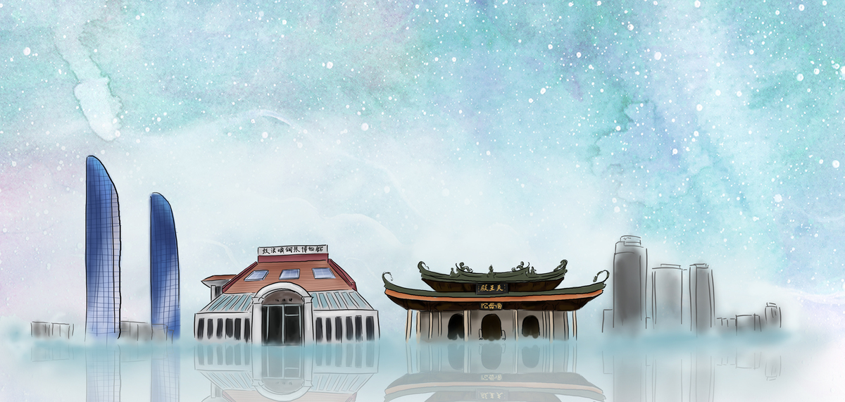 城市厦门背景图片-城市厦门背景素材图片-千库网