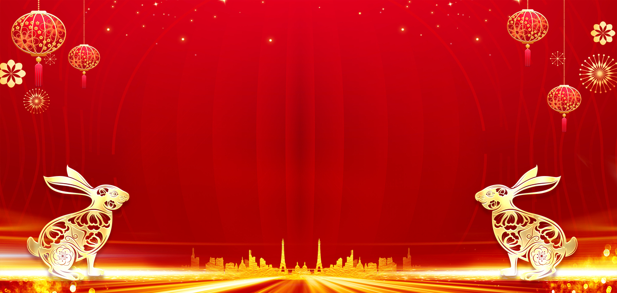 兔年过年背景图片-兔年过年背景素材图片-千库网