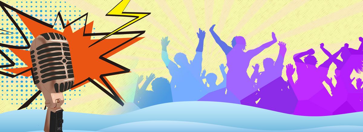 演讲口才背景图片_演讲口才背景素材图片_千库网