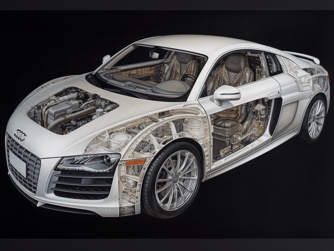 汽车构造透视工程图背景图片免费下载_海报banner/高清大图_千库网(图片编号6399158)