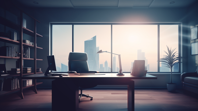 简约商务办公室场景背景图片免费下载_海报banner/高清大图_千库网(图片编号6411745)