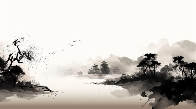中国风水墨风格背景图片免费下载_海报banner/高清大图_千库网(图片编号6413696)